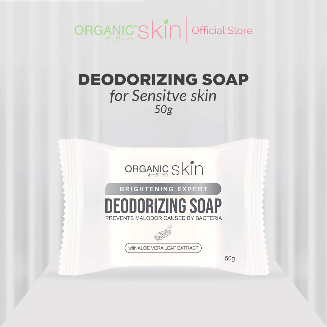 Organic Skin Japan Deodorizing Soap for Sensitive Skin 50g Underarm Wh